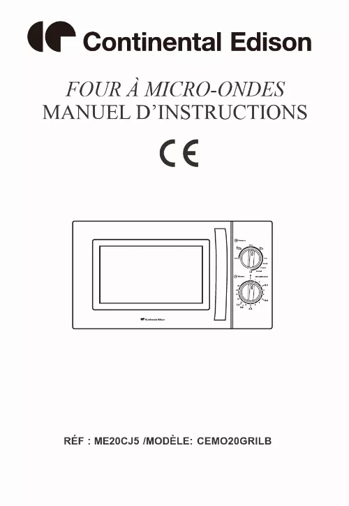 Notice four CONTINENTAL EDISON 105NSC2 Trouver une solution à un problème CONTINENTAL EDISON ...